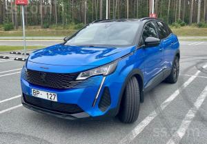 Blue Peugeot 3008 2022 in Riga, with an engine capacity of 1.50 L and mileage of 69 thousand km for 23960 €, photo  on AUTOMOTO.COM.LV