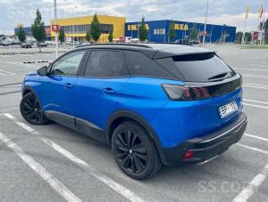 Blue Peugeot 3008 2022 in Riga, with an engine capacity of 1.50 L and mileage of 69 thousand km for 23960 €, photo 4 on AUTOMOTO.COM.LV