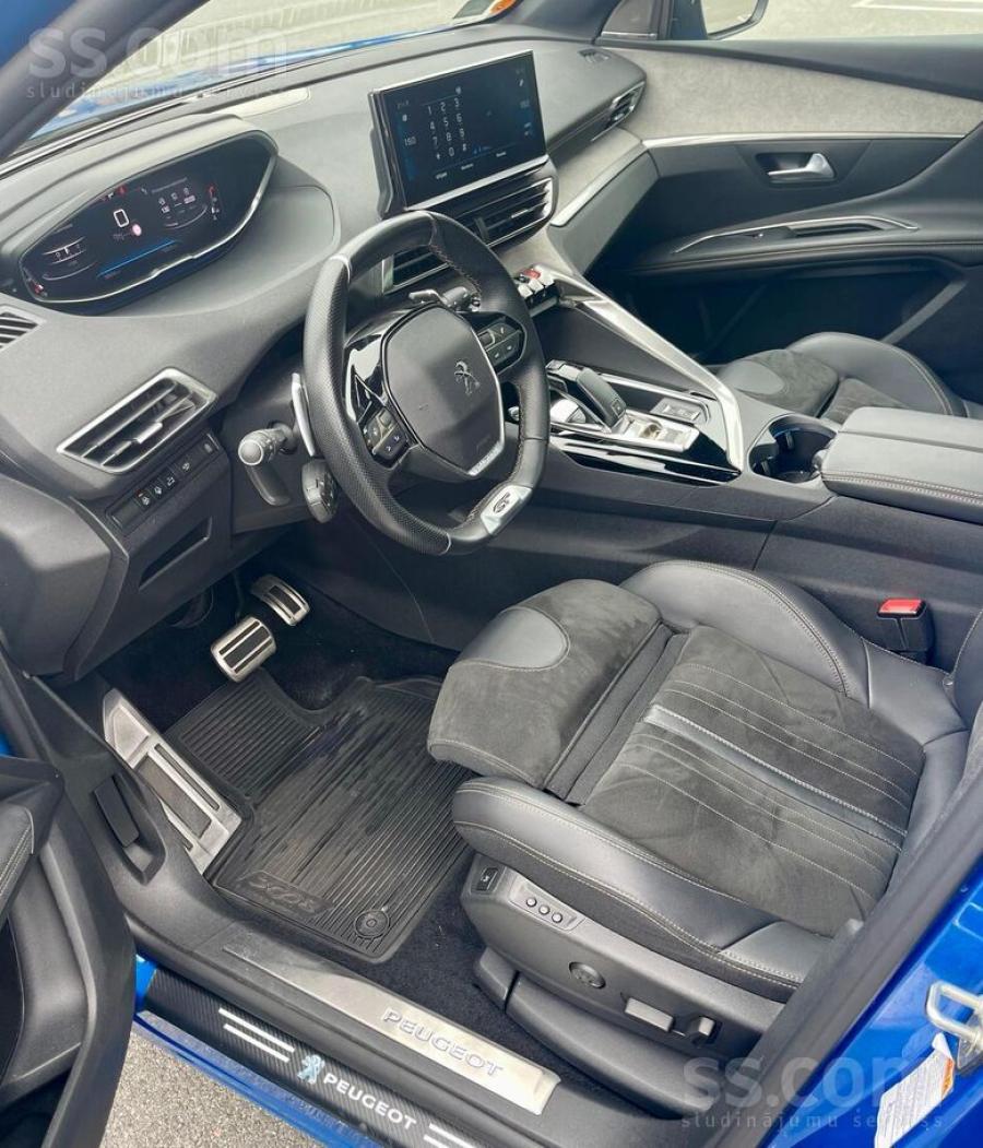 Blue Peugeot 3008 2022 in Riga, with an engine capacity of 1.50 L and mileage of 69 thousand km for 23960 €, photo 5 on AUTOMOTO.COM.LV
