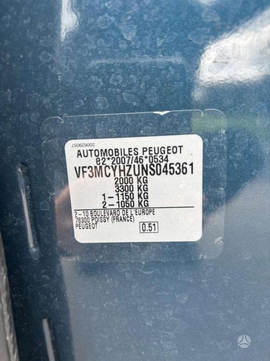 Zils Peugeot 3008 2022 Tauragė, ar dzinēja tilpumu 1.50 L un nobraukumu 200 tūkst. km par 11900 €, foto 21 vietnē AUTOMOTO.COM.LV