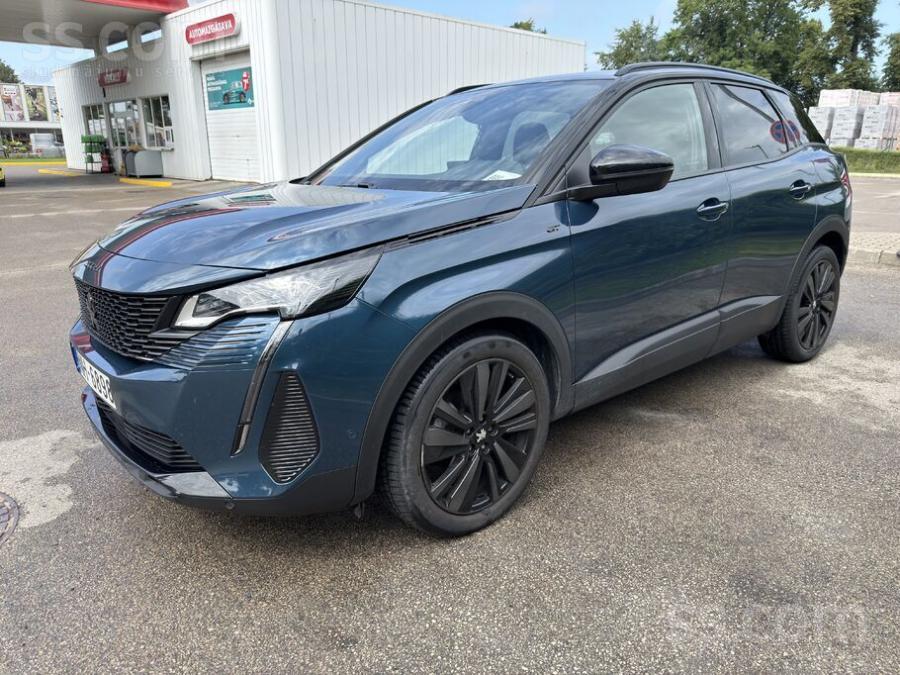 Blue Peugeot 3008 2022 in Riga, with an engine capacity of 1.50 L and mileage of 67 thousand km for 22900 €, photo 1 on AUTOMOTO.COM.LV