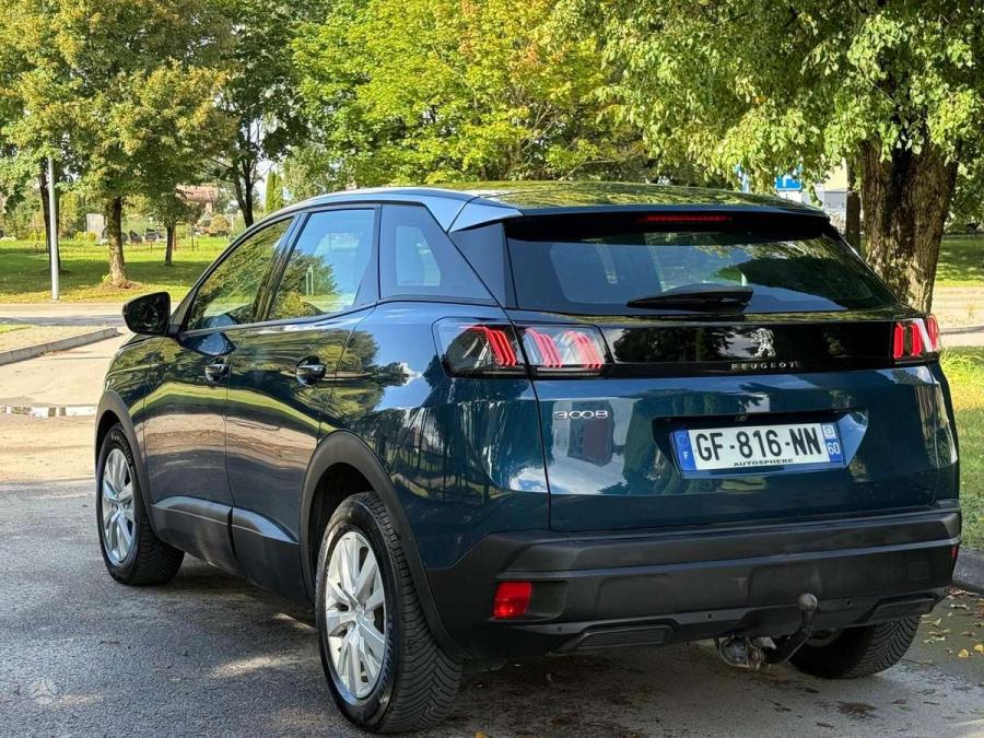 Синий Пежо 3008 2022 в Таураге, объемом двигателя 1.20 л и пробегом 200 тыс. км за 11500 €, фото 7 на AUTOMOTO.COM.LV