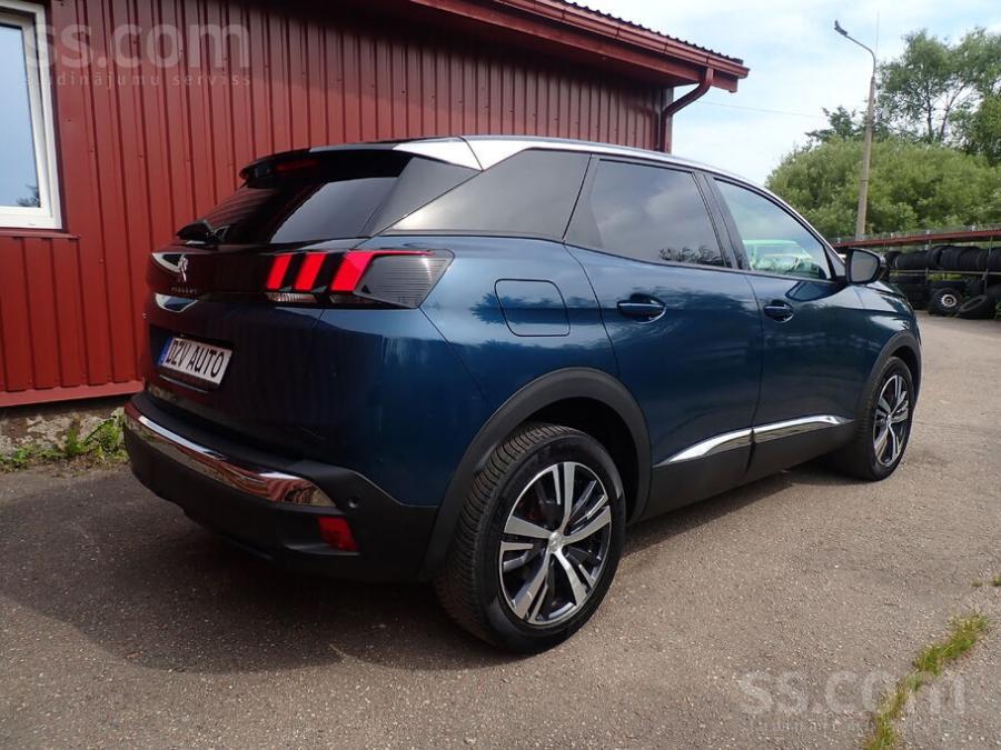 Blue Peugeot 3008 2023 in Liepaja, with an engine capacity of 1.20 L and mileage of 65 thousand km for 18950 €, photo 3 on AUTOMOTO.COM.LV