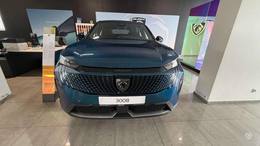 Blue Peugeot 3008 2026 in Siauliai, with an engine capacity of 1.20 L and mileage of 0 thousand km for 34900 €, photo 3 on AUTOMOTO.COM.LV