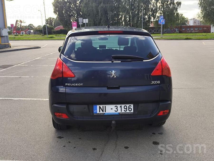 Blue Peugeot 3008 2010 in Riga, with an engine capacity of 1.60 L and mileage of 229 thousand km for 4200 €, photo 7 on AUTOMOTO.COM.LV