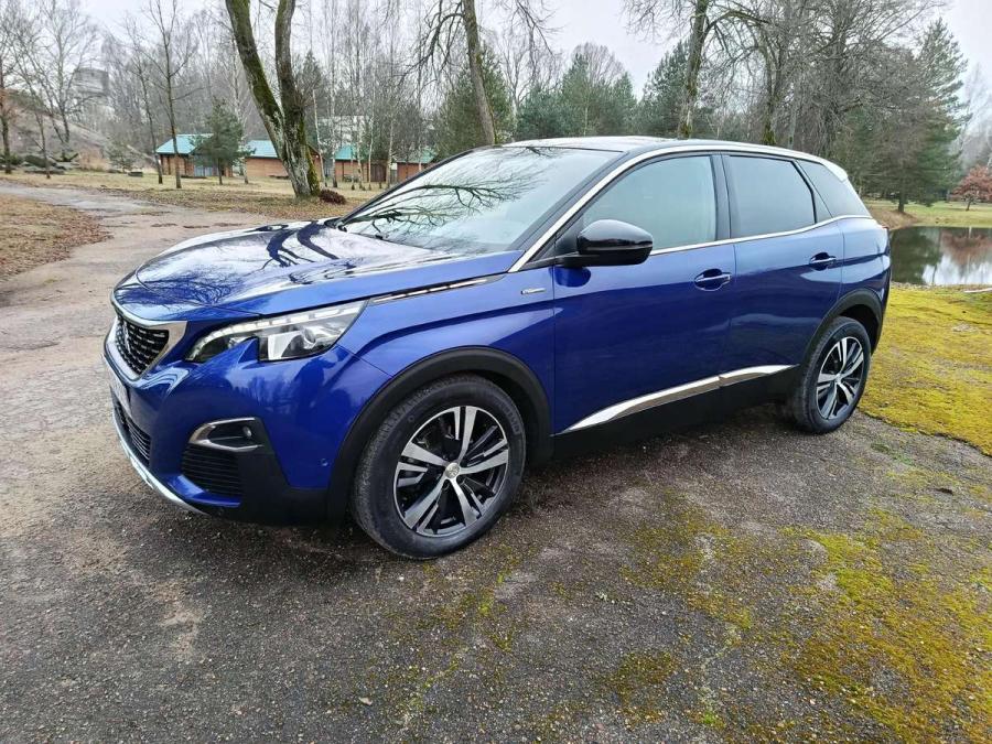 Blue Peugeot 3008 2017 in Taurage, with an engine capacity of 2.00 L and mileage of 188 thousand km for 12500 €, photo 1 on AUTOMOTO.COM.LV
