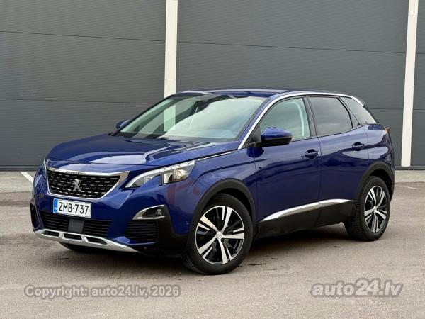 Zils Peugeot 3008 2018 Tallina, ar dzinēja tilpumu 1.20 L un nobraukumu 120 tūkst. km par 11900 €, foto  vietnē AUTOMOTO.COM.LV