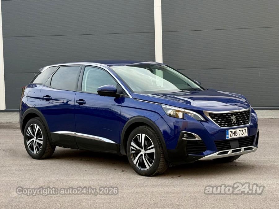 Blue Peugeot 3008 2018 in Tallinn, with an engine capacity of 1.20 L and mileage of 120 thousand km for 11900 €, photo 3 on AUTOMOTO.COM.LV