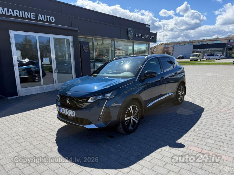 Blue Peugeot 3008 2021 in Johvi, with an engine capacity of 1.50 L and mileage of 76 thousand km for 19990 €, photo 3 on AUTOMOTO.COM.LV