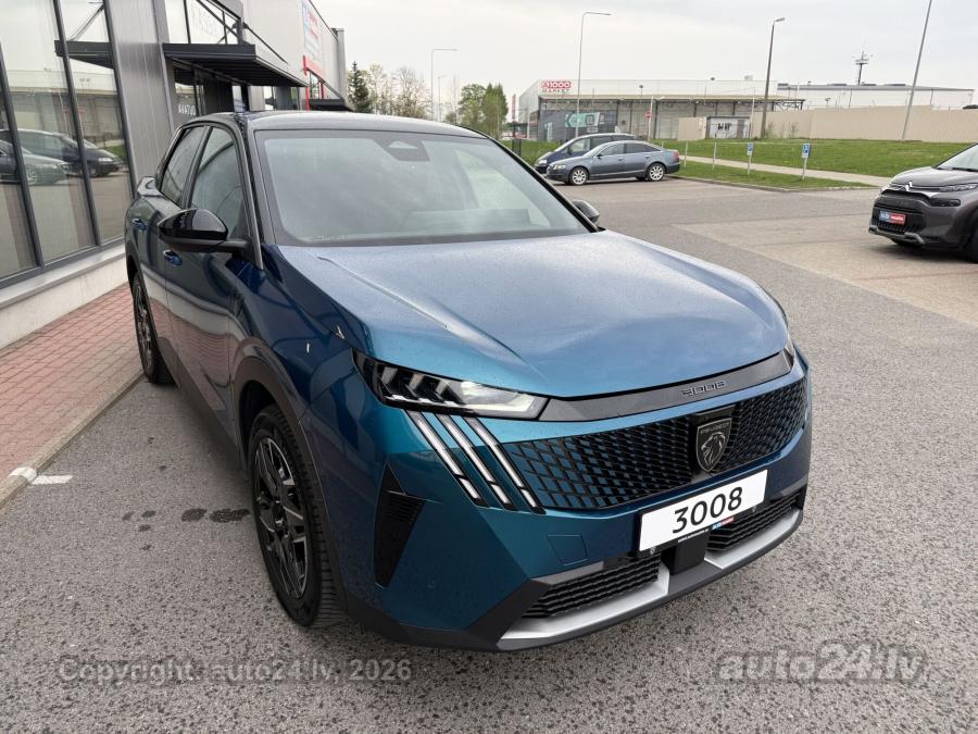 Синий Пежо 3008 2024 в Выру, объемом двигателя 1.20 л и пробегом 46 тыс. км за 29900 €, фото 3 на AUTOMOTO.COM.LV