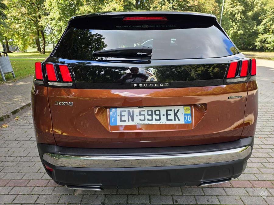 Brūns Peugeot 3008 2017 Tauragė, ar dzinēja tilpumu 1.20 L un nobraukumu 114 tūkst. km par 9300 €, foto 7 vietnē AUTOMOTO.COM.LV
