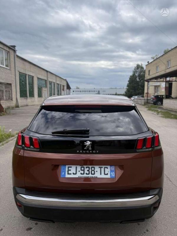 Brown Peugeot 3008 2017 in Alytus, with an engine capacity of 1.56 L and mileage of 183 thousand km for 11500 €, photo 9 on AUTOMOTO.COM.LV
