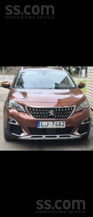Brūns Peugeot 3008 2018 Rīga, ar dzinēja tilpumu 1.60 L un nobraukumu 35 tūkst. km par 15900 €, foto  vietnē AUTOMOTO.COM.LV