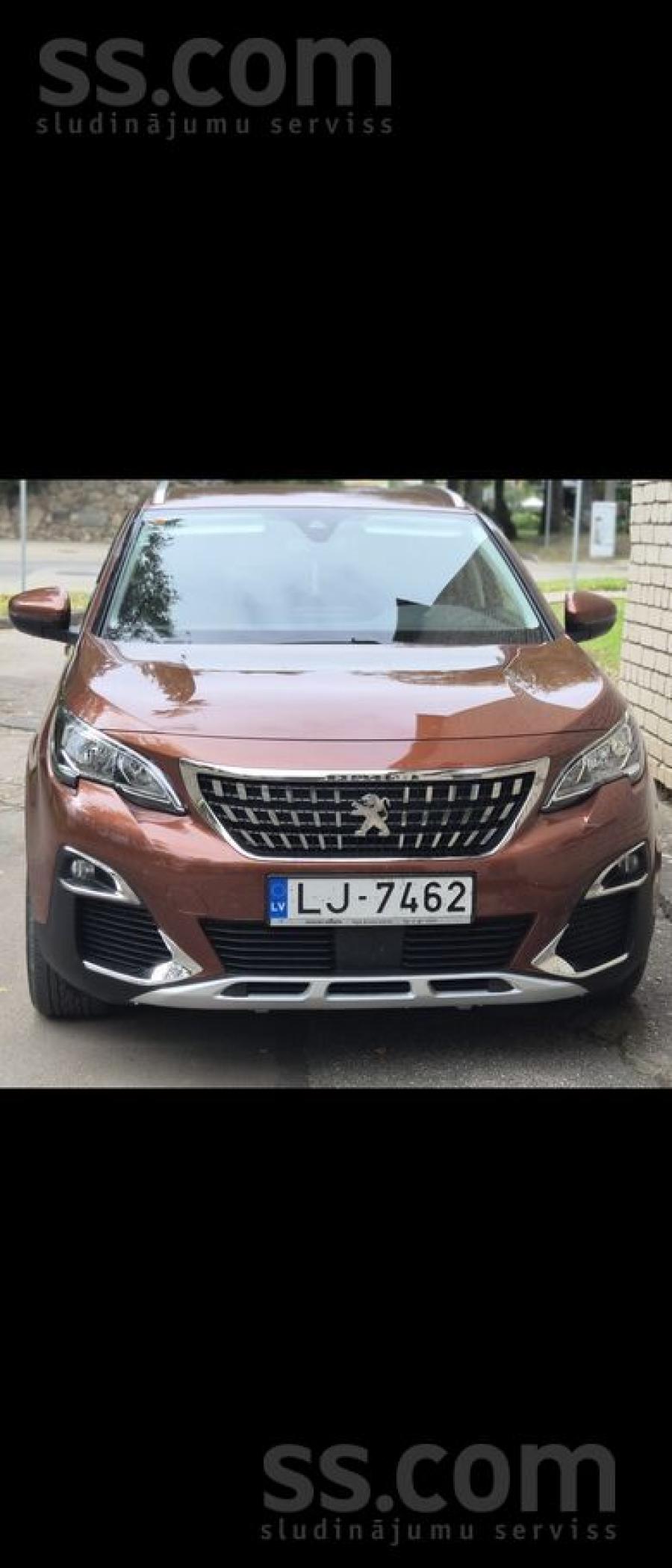 Brūns Peugeot 3008 2018 Rīga, ar dzinēja tilpumu 1.60 L un nobraukumu 35 tūkst. km par 15900 €, foto 1 vietnē AUTOMOTO.COM.LV