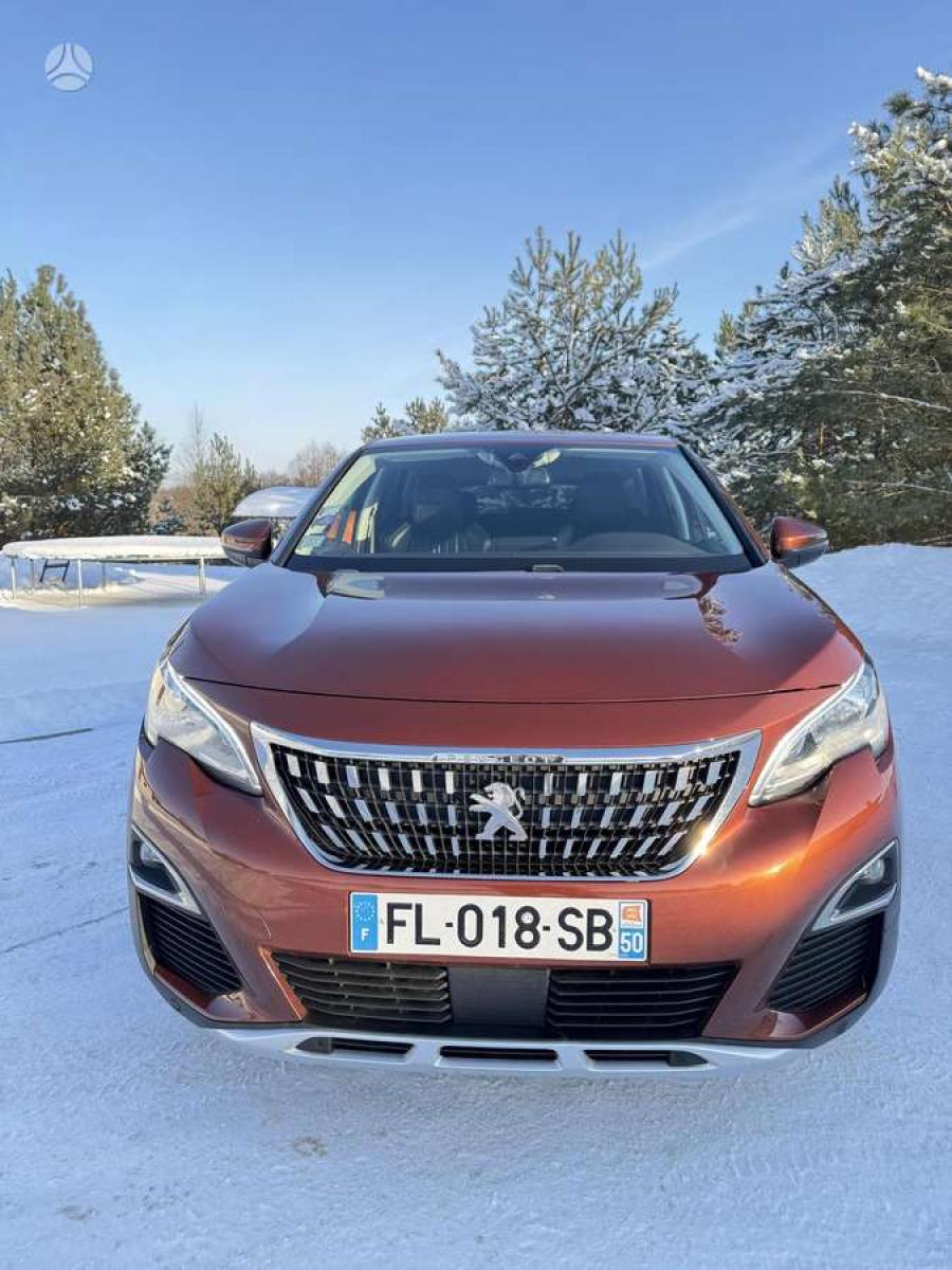 Brown Peugeot 3008 2019 in Vilnius, with an engine capacity of 1.20 L and mileage of 201 thousand km for 10750 €, photo 2 on AUTOMOTO.COM.LV