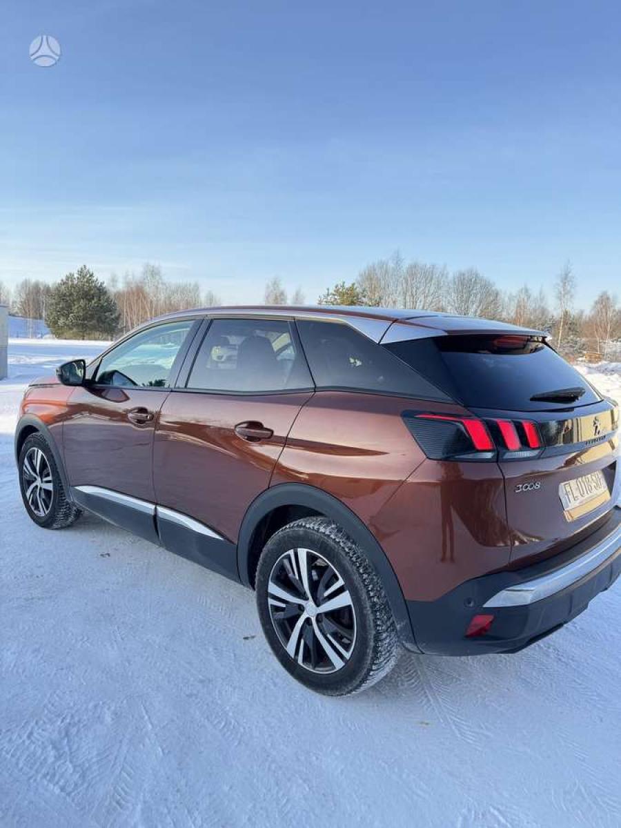 Brown Peugeot 3008 2019 in Vilnius, with an engine capacity of 1.20 L and mileage of 201 thousand km for 10750 €, photo 13 on AUTOMOTO.COM.LV
