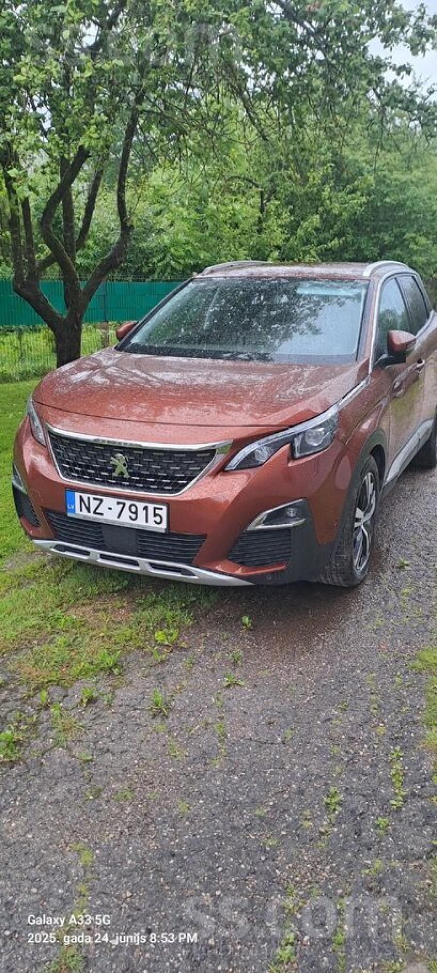 Brūns Peugeot 3008 2019 Madona, ar dzinēja tilpumu 1.50 L un nobraukumu 99 tūkst. km par 15500 €, foto 1 vietnē AUTOMOTO.COM.LV