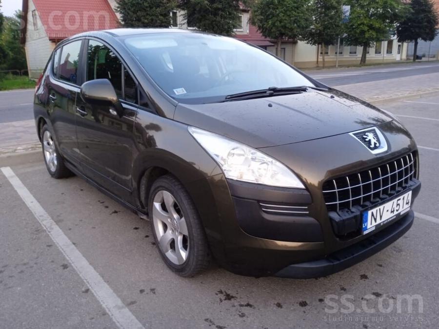 Brown Peugeot 3008 2010 in Riga, with an engine capacity of 1.60 L and mileage of 227 thousand km for 2700 €, photo 4 on AUTOMOTO.COM.LV