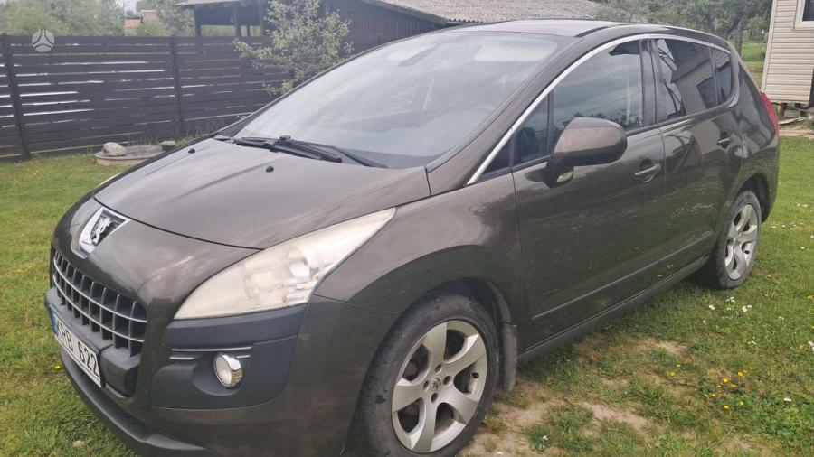 Brown Peugeot 3008 2012 in Mazeikiai, with an engine capacity of 1.60 L and mileage of 283 thousand km for 2700 €, photo 1 on AUTOMOTO.COM.LV