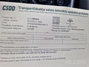 Brūns Peugeot 3008 2013 Jelgava, ar dzinēja tilpumu 2.00 L un nobraukumu 197 tūkst. km par 4400 €, foto 14 vietnē AUTOMOTO.COM.LV