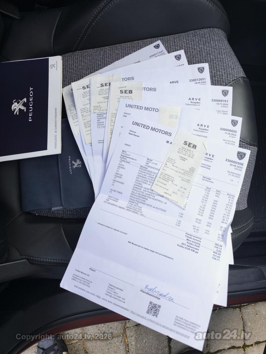 Brūns Peugeot 3008 2017 Tallina, ar dzinēja tilpumu 1.60 L un nobraukumu 185 tūkst. km par 12590 €, foto 29 vietnē AUTOMOTO.COM.LV