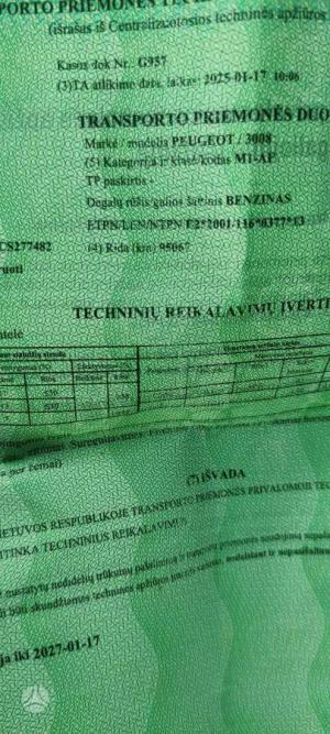 Пежо 3008 2013 в Вильнюс, объемом двигателя 1.60 л и пробегом 114 тыс. км за 4699 €, фото 34 на AUTOMOTO.COM.LV