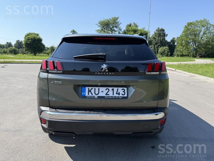 Zaļš Peugeot 3008 2017 Rīga, ar dzinēja tilpumu 1.60 L un nobraukumu 127 tūkst. km par 10500 €, foto 5 vietnē AUTOMOTO.COM.LV