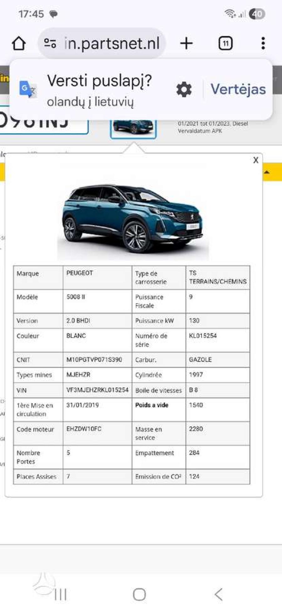 Зеленый Пежо 3008 2019 в Таураге, объемом двигателя 1.60 л и пробегом 172 тыс. км за 10800 €, фото 15 на AUTOMOTO.COM.LV