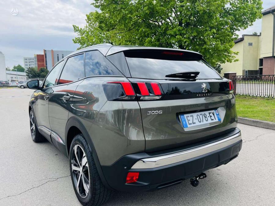 Zaļš Peugeot 3008 2019 Kauņa, ar dzinēja tilpumu 1.50 L un nobraukumu 198 tūkst. km par 12800 €, foto 5 vietnē AUTOMOTO.COM.LV