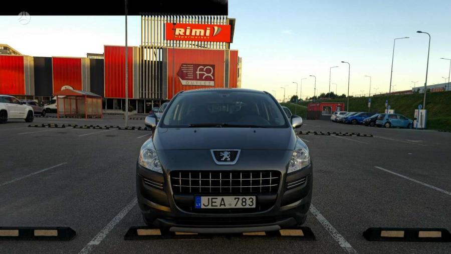 Pelēks Peugeot 3008 2009 Viļņa, ar dzinēja tilpumu 1.56 L un nobraukumu 303 tūkst. km par 3900 €, foto 3 vietnē AUTOMOTO.COM.LV