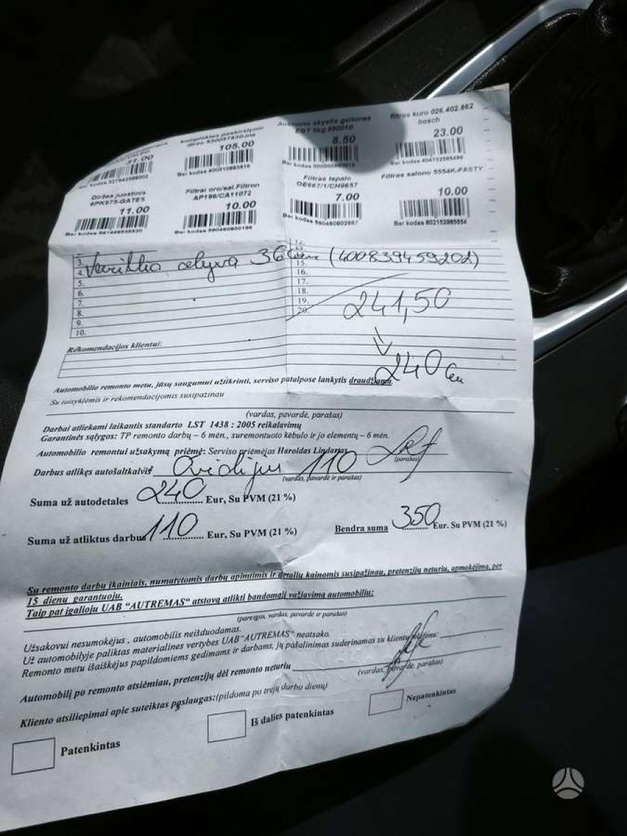 Серый Пежо 3008 2011 в Тельшяй, объемом двигателя 1.56 л и пробегом 213 тыс. км за 3200 €, фото 17 на AUTOMOTO.COM.LV