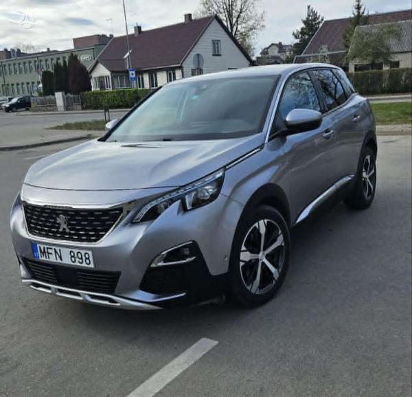 Peugeot 3008 2017 in Telschi on AUTOMOTO.COM.LV Grey Peugeot 3008 2017 in Telschi, with an engine capacity of 1.56 L and mileage of 225 thousand km for 11300 €, photo 4 on AUTOMOTO.COM.LV