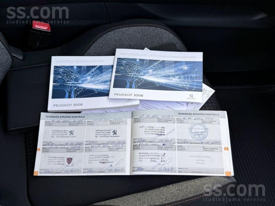 Pelēks Peugeot 3008 2017 Rīga, ar dzinēja tilpumu 1.20 L un nobraukumu 76 tūkst. km par 11950 €, foto 18 vietnē AUTOMOTO.COM.LV