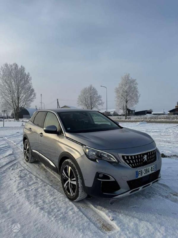 Grey Peugeot 3008 2018 in Taurage, with an engine capacity of 1.50 L and mileage of 266 thousand km for 9799 €, photo 2 on AUTOMOTO.COM.LV