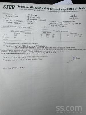 Серый Пежо 3008 2018 в Тукумс, объемом двигателя 1.20 л и пробегом 152 тыс. км за 12300 €, фото 35 на AUTOMOTO.COM.LV