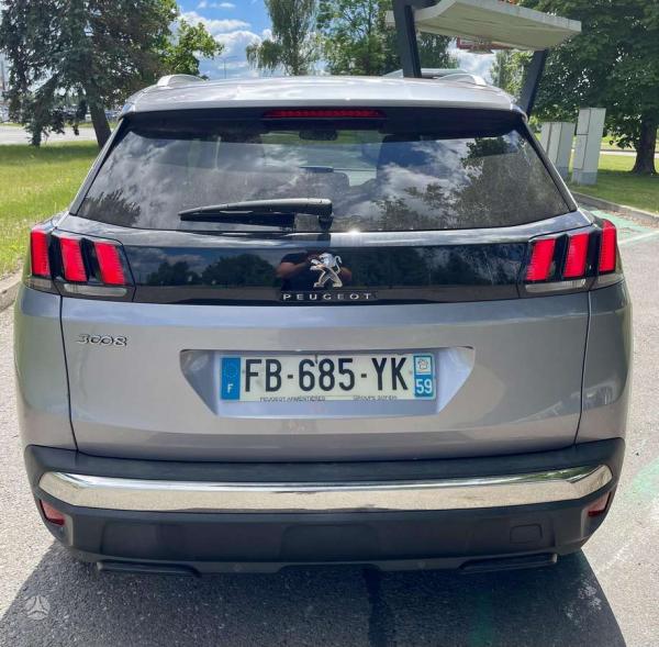 Pelēks Peugeot 3008 2018 Tauragė, ar dzinēja tilpumu 1.50 L un nobraukumu 237 tūkst. km par 8599 €, foto 5 vietnē AUTOMOTO.COM.LV