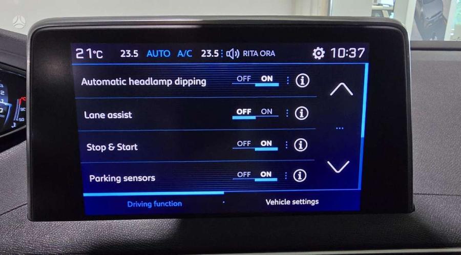 Pelēks Peugeot 3008 2018 Šauļi, ar dzinēja tilpumu 1.20 L un nobraukumu 118 tūkst. km par 10900 €, foto 20 vietnē AUTOMOTO.COM.LV