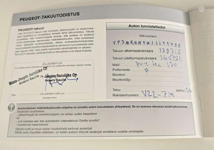 Pelēks Peugeot 3008 2018 Šauļi, ar dzinēja tilpumu 1.20 L un nobraukumu 118 tūkst. km par 10900 €, foto 31 vietnē AUTOMOTO.COM.LV