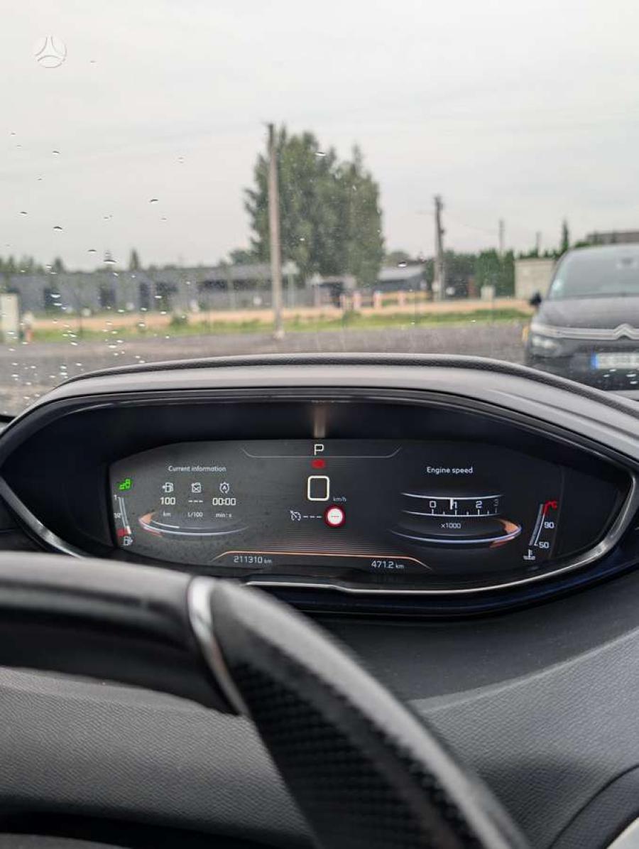Pelēks Peugeot 3008 2018 Tauragė, ar dzinēja tilpumu 1.50 L un nobraukumu 210 tūkst. km par 10800 €, foto 12 vietnē AUTOMOTO.COM.LV
