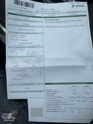 Серый Пежо 3008 2018 в Каунас, объемом двигателя 1.60 л и пробегом 260 тыс. км за 11500 €, фото 21 на AUTOMOTO.COM.LV