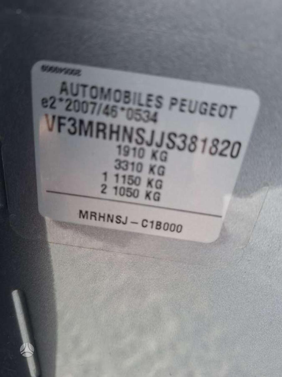 Pelēks Peugeot 3008 2019 Tauragė, ar dzinēja tilpumu 1.20 L un nobraukumu 97 tūkst. km par 10500 €, foto 19 vietnē AUTOMOTO.COM.LV