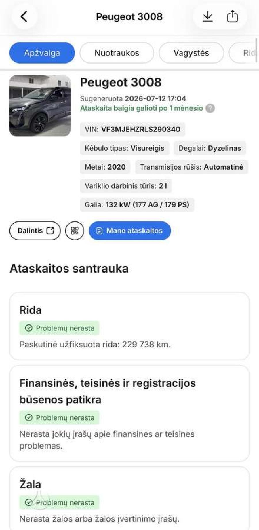 Pelēks Peugeot 3008 2021 Tauragė, ar dzinēja tilpumu 2.00 L un nobraukumu 231 tūkst. km par 17800 €, foto 53 vietnē AUTOMOTO.COM.LV