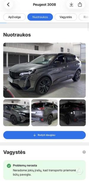 Pelēks Peugeot 3008 2021 Tauragė, ar dzinēja tilpumu 2.00 L un nobraukumu 231 tūkst. km par 17800 €, foto 55 vietnē AUTOMOTO.COM.LV