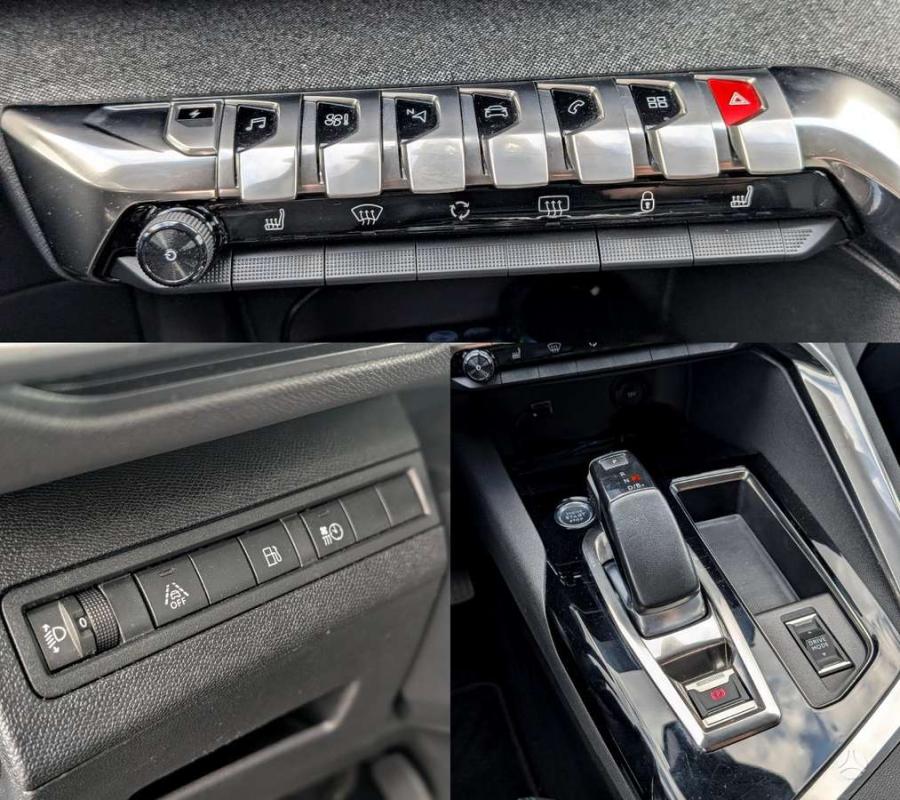 Pelēks Peugeot 3008 2021 Viļņa, ar dzinēja tilpumu 1.60 L un nobraukumu 142 tūkst. km par 15900 €, foto 14 vietnē AUTOMOTO.COM.LV