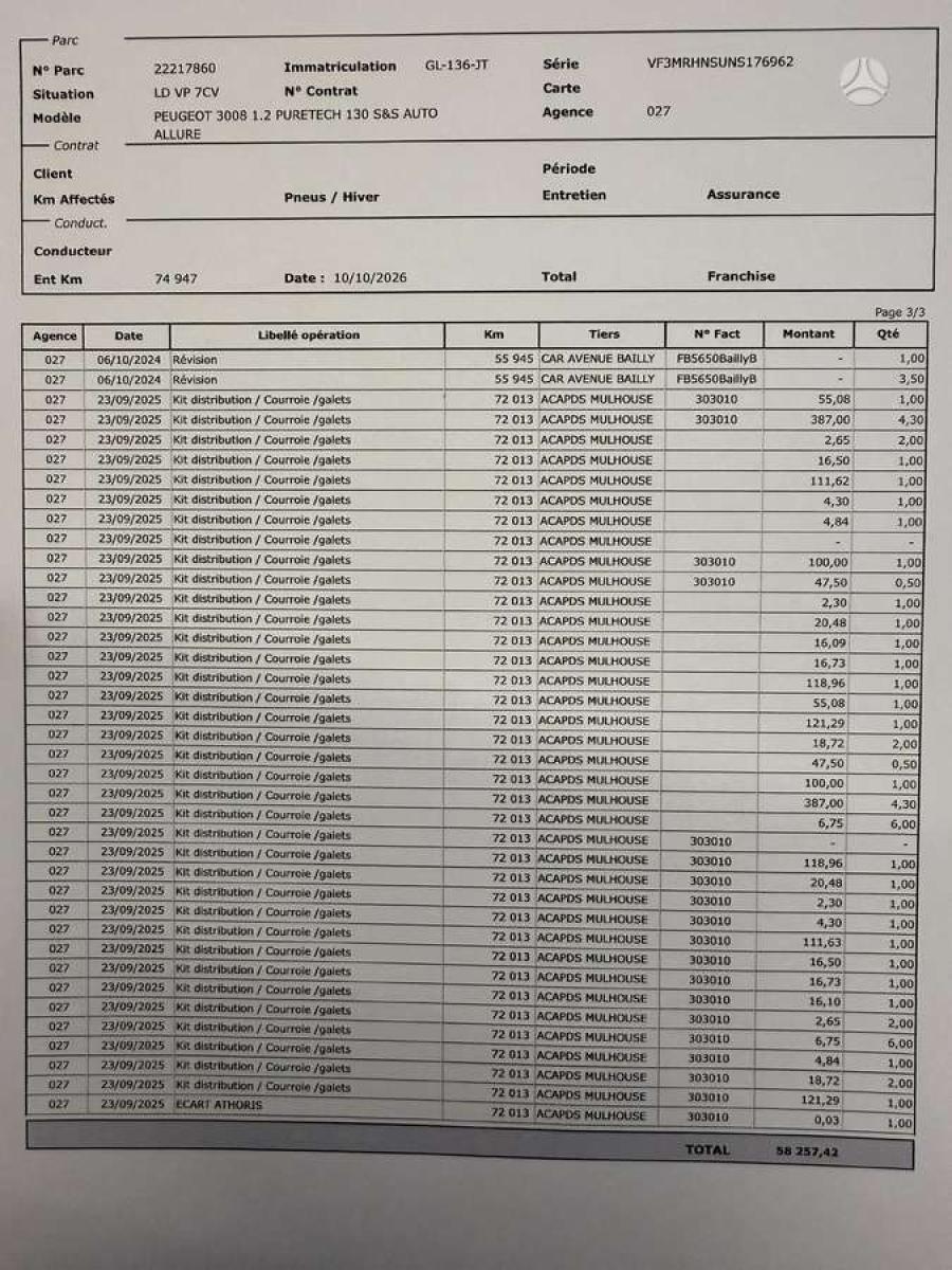 Grey Peugeot 3008 2022 in Marijampole, with an engine capacity of 1.20 L and mileage of 75 thousand km for 16571 €, photo 36 on AUTOMOTO.COM.LV