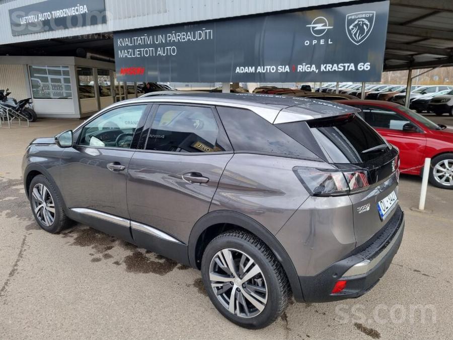 Pelēks Peugeot 3008 2022 Rīga, ar dzinēja tilpumu 1.20 L un nobraukumu 76 tūkst. km par 18900 €, foto 5 vietnē AUTOMOTO.COM.LV