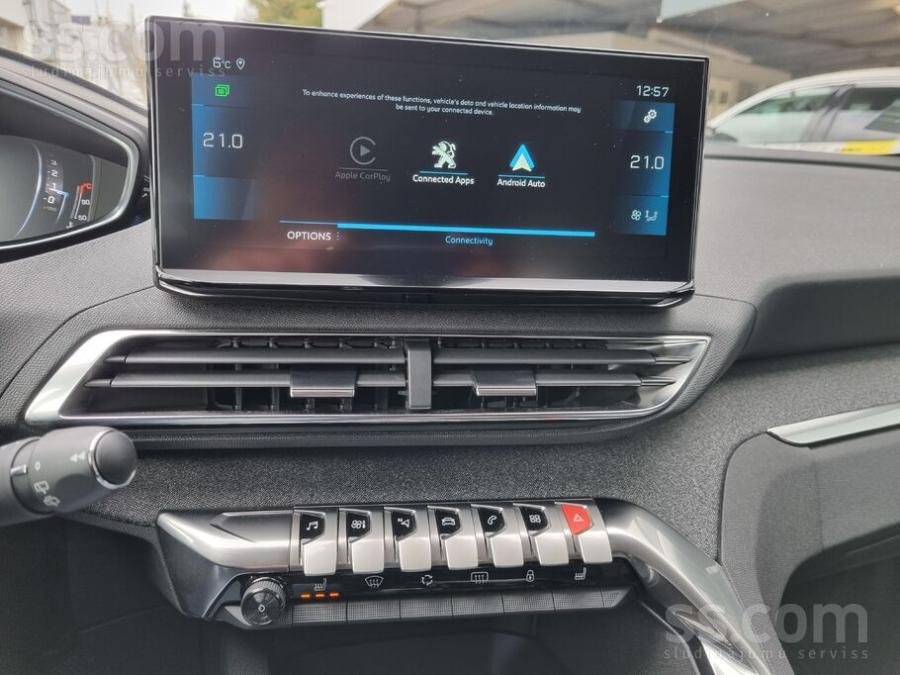 Pelēks Peugeot 3008 2022 Rīga, ar dzinēja tilpumu 1.20 L un nobraukumu 76 tūkst. km par 18900 €, foto 14 vietnē AUTOMOTO.COM.LV