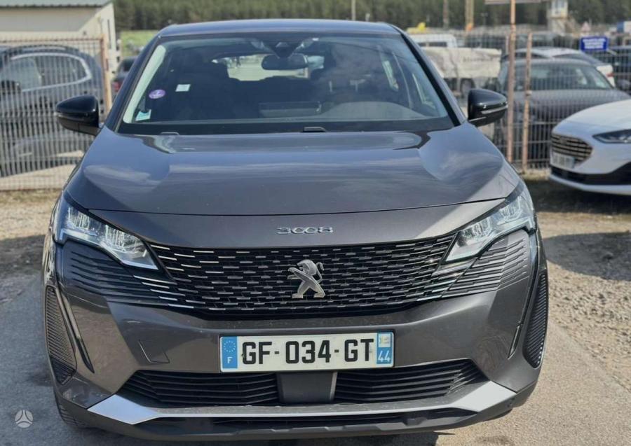 Серый Пежо 3008 2022 в Вильнюс, объемом двигателя 1.20 л и пробегом 180 тыс. км за 13188 €, фото 3 на AUTOMOTO.COM.LV