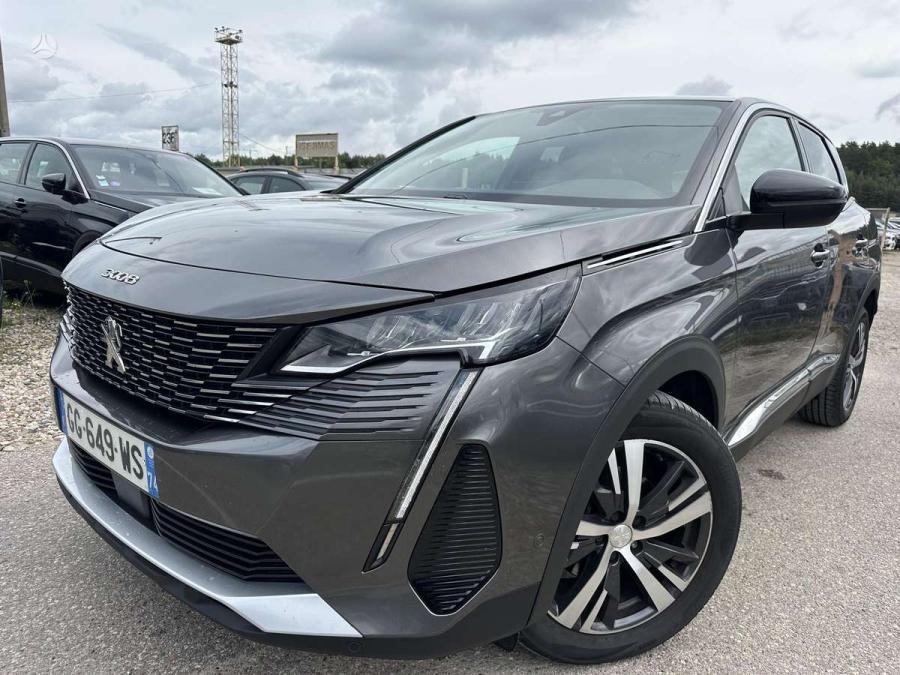 Grey Peugeot 3008 2022 in Vilnius, with an engine capacity of 1.20 L and mileage of 139 thousand km for 13672 €, photo 1 on AUTOMOTO.COM.LV