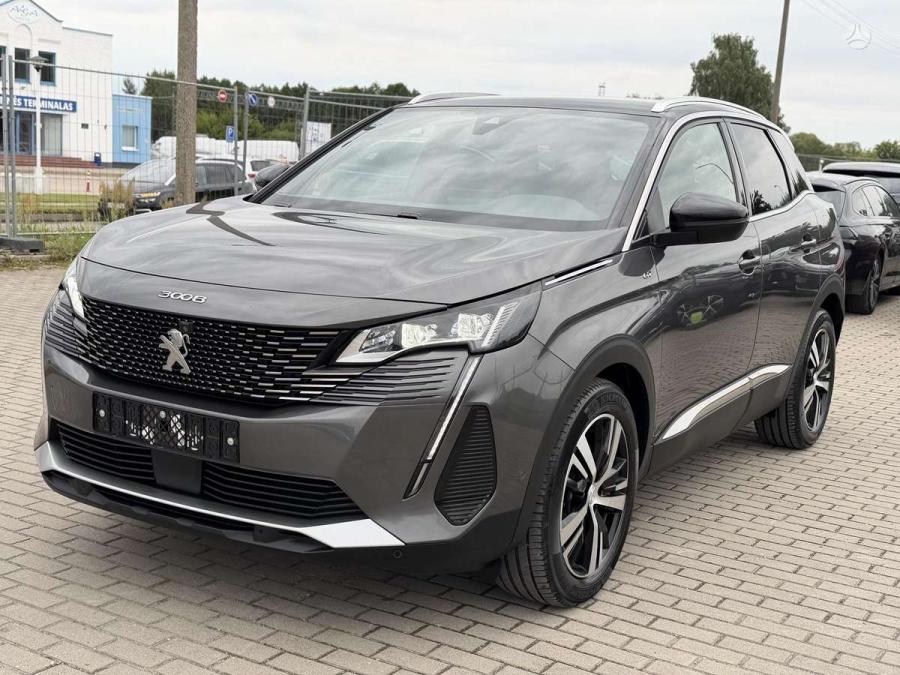 Grey Peugeot 3008 2022 in Marijampole, with an engine capacity of 1.20 L and mileage of 158 thousand km for 13552 €, photo 1 on AUTOMOTO.COM.LV